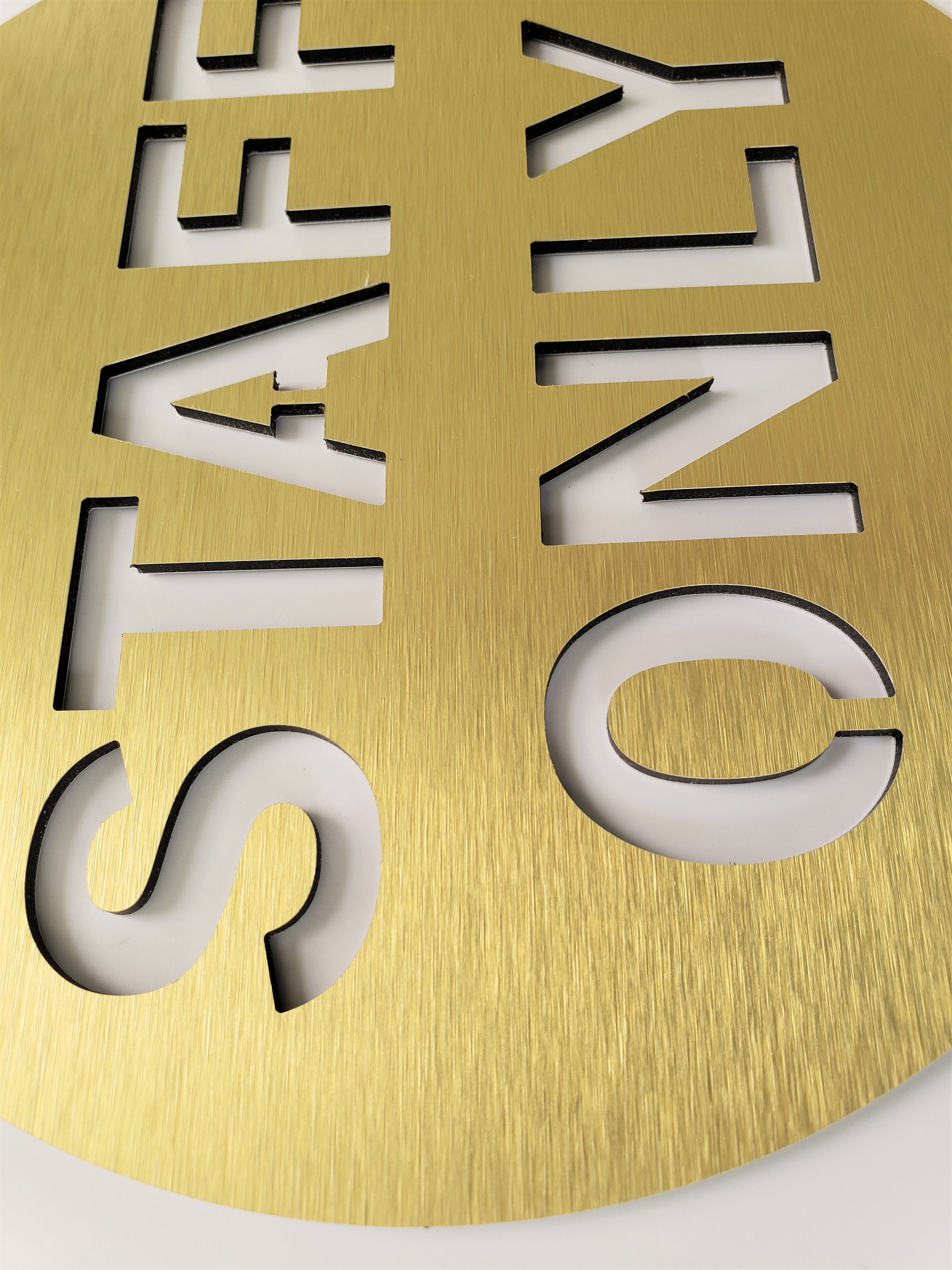 Aluminum Staff only sign for door. Employees only. Office door sign ...