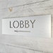 Lobby Sign With Arrow. Arrow Signs. Directional Lobby Sign. Information ...