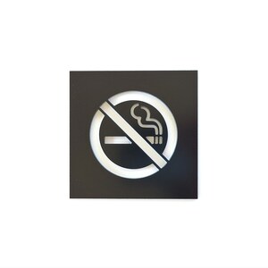 Panneau de symbole non fumeur pour les entreprises. Signalisation non ...