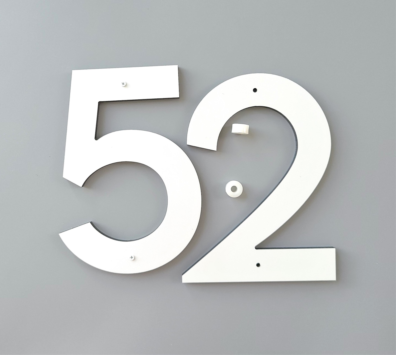 12 Inch Modern Numbers and Letters. Black White and Silver - Etsy