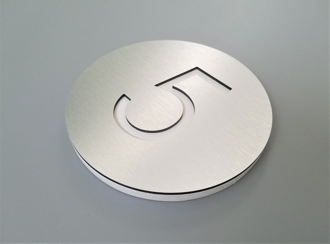 Door Number Sign. Exam Room Numbers. Silver Door Number | Etsy