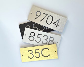 Custom Apartment Number Room Signs Personalized Hotel Rooms Numbers ...