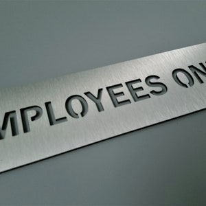 Employees Only Sign. Staff Only Door Sign. Modern Business Signage ...