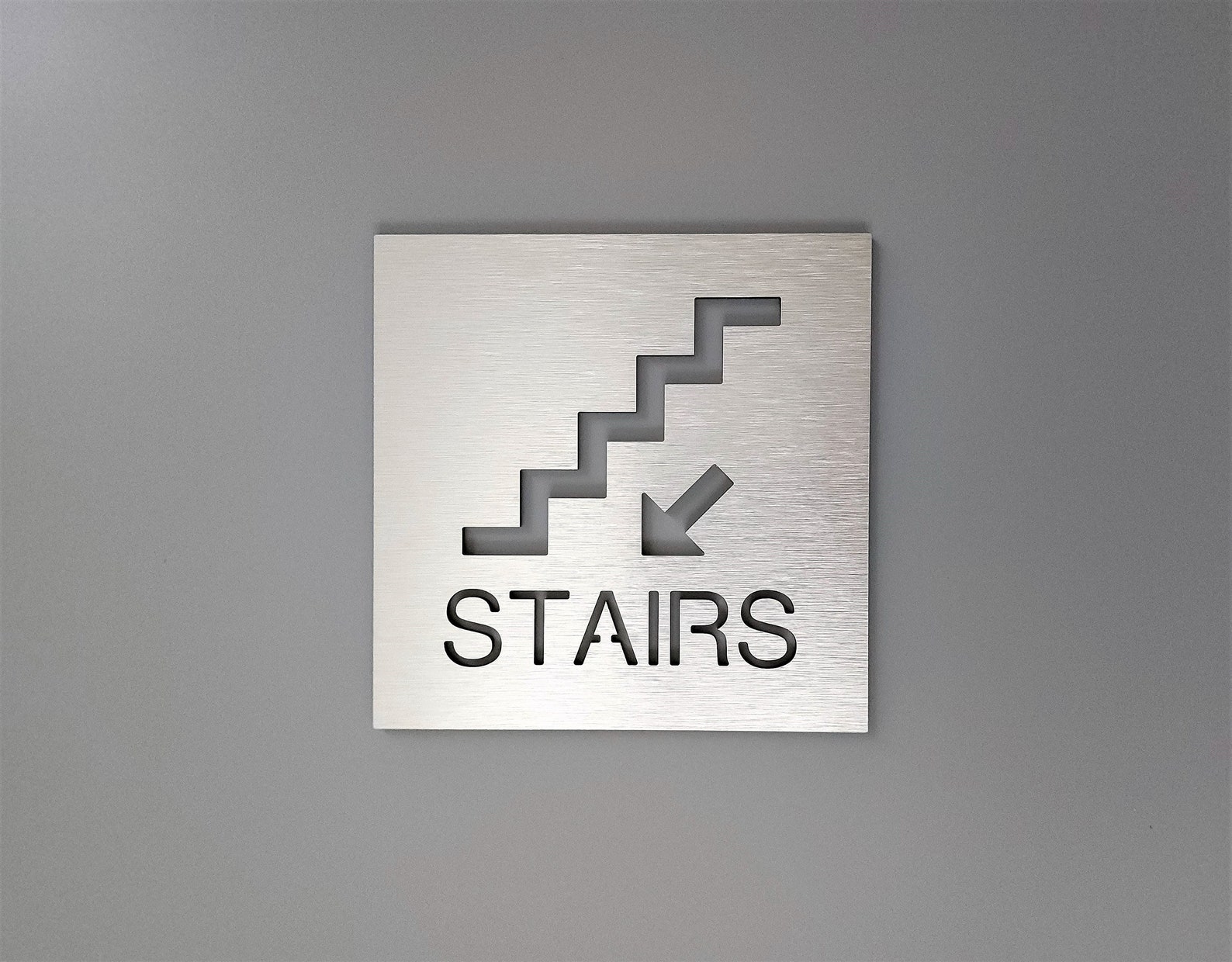 Stairs Signs With Arrows. Directional Stairs Sign. Stairway - Etsy