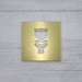 Toilet Symbol Sign. Square Bathroom Sign. Restroom Signs With - Etsy