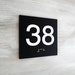 Square ADA Compliant Room Number Signs. Custom ADA Number Plaques ...