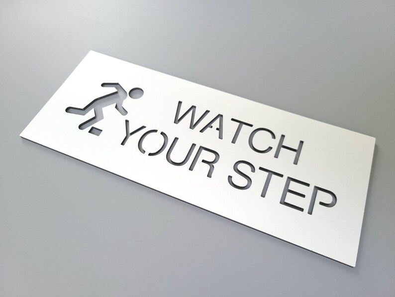 Watch Your Step Sign. Caution Watch Your Step. Caution Sign - Etsy