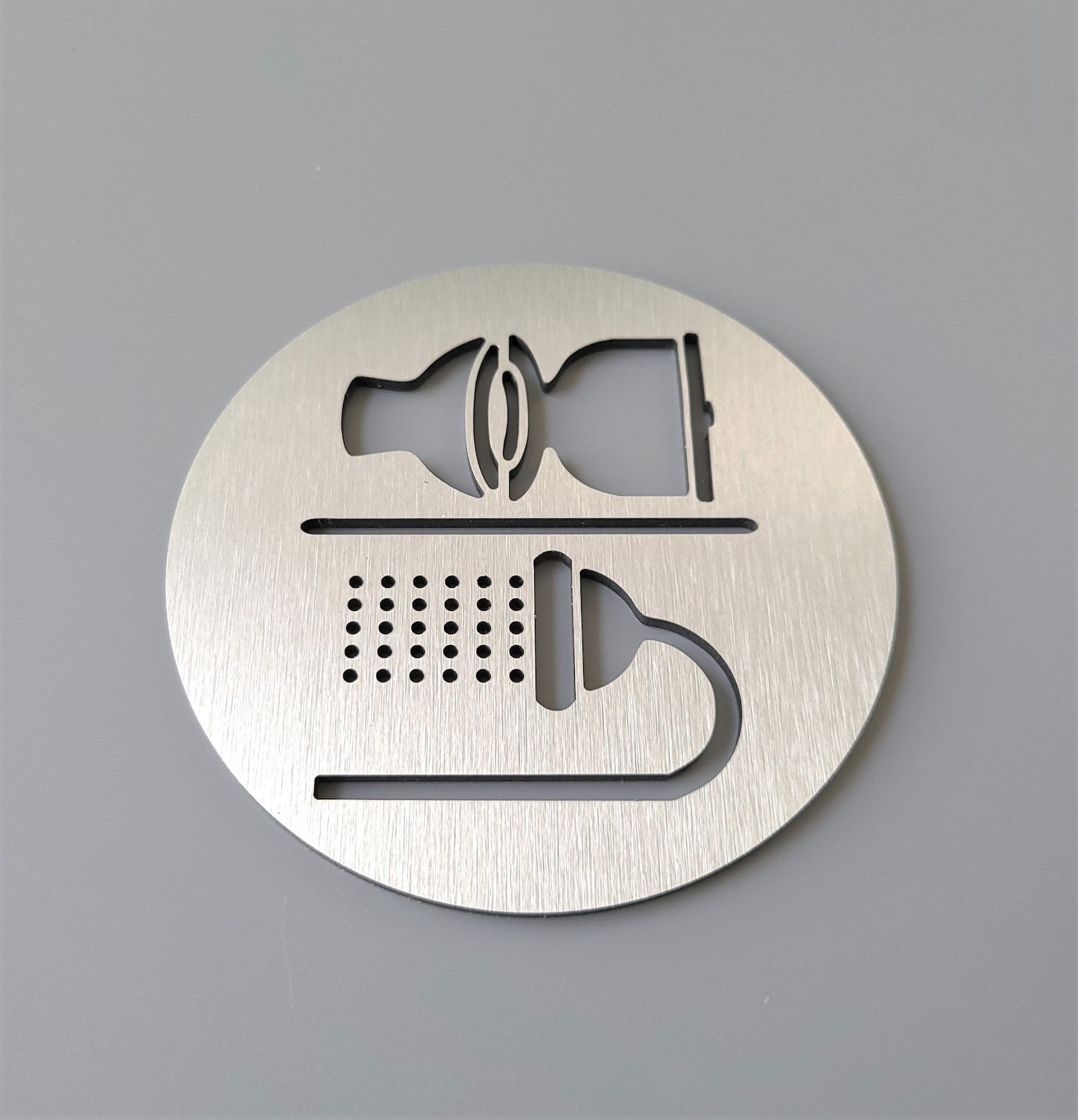 Restroom and Shower Sign With Symbols. Door Sign for Shower Room ...