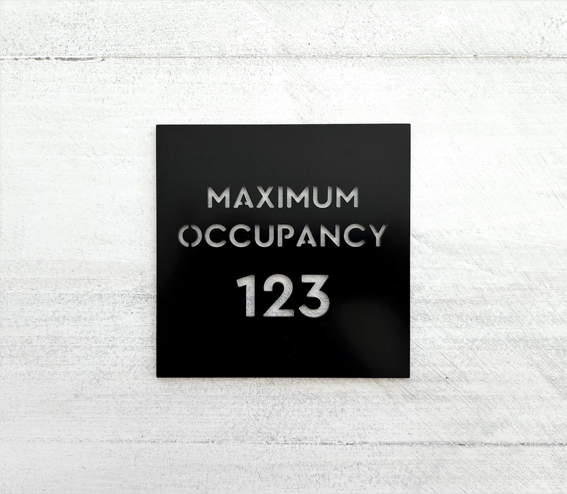 Maximum Occupancy Signs for Business. Maximum Capacity Sign. - Etsy