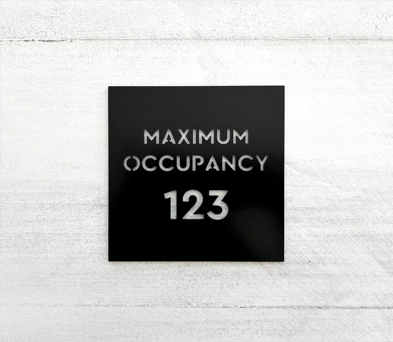 Maximum Occupancy Signs for Business. Maximum Capacity Sign. - Etsy