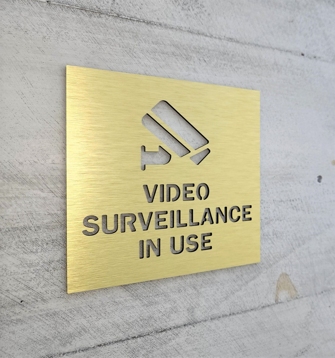 Video Surveillance in Use. Video Security Sign. Security Camera Sign ...