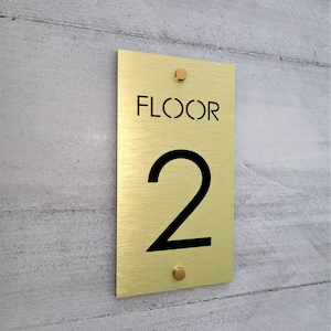 Floor Number Sign. Floor Numbers and Letters. Level Numbering Sign ...