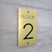 Floor Number Sign. Floor Numbers and Letters. Level Numbering Sign ...