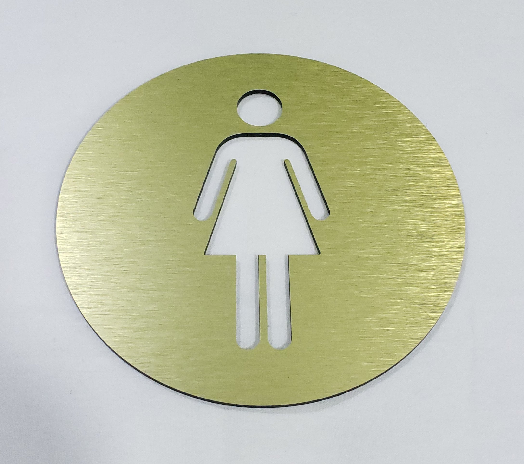 Female restroom door sign. Metal bathroom sign. Women's | Etsy