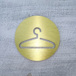 Hanger Symbol Sign. Changing Room Signs. Dressing Room Sign. Coat ...