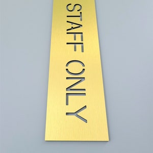 Staff Only Sign for Office Doors. Employees Only Sign. Private Entry ...