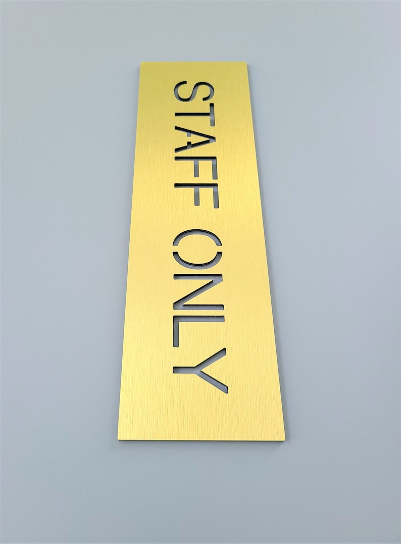 Staff Only Sign for Office Doors. Employees Only Sign. Private Entry ...