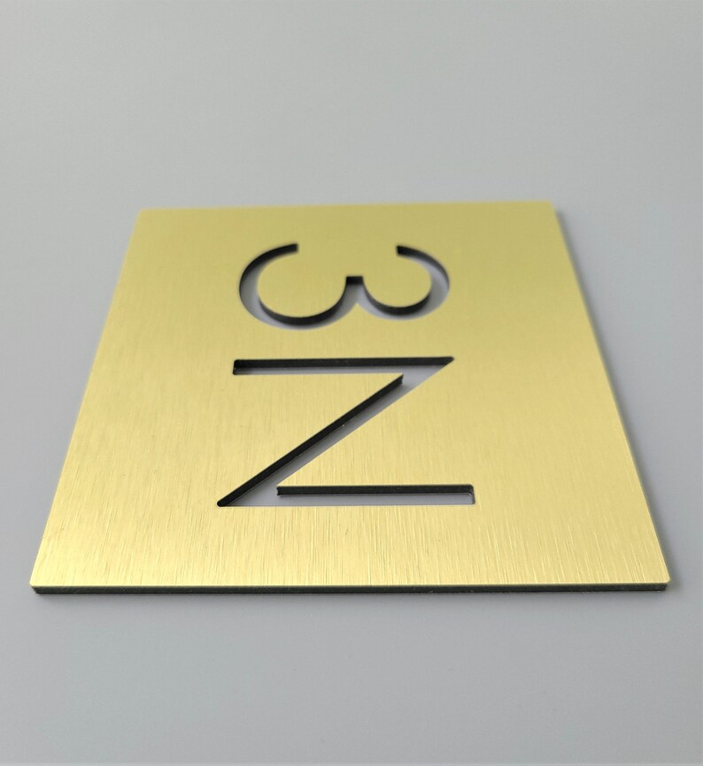 Square House Number Sign. Custom Apartment Numbers. Hotel Room - Etsy