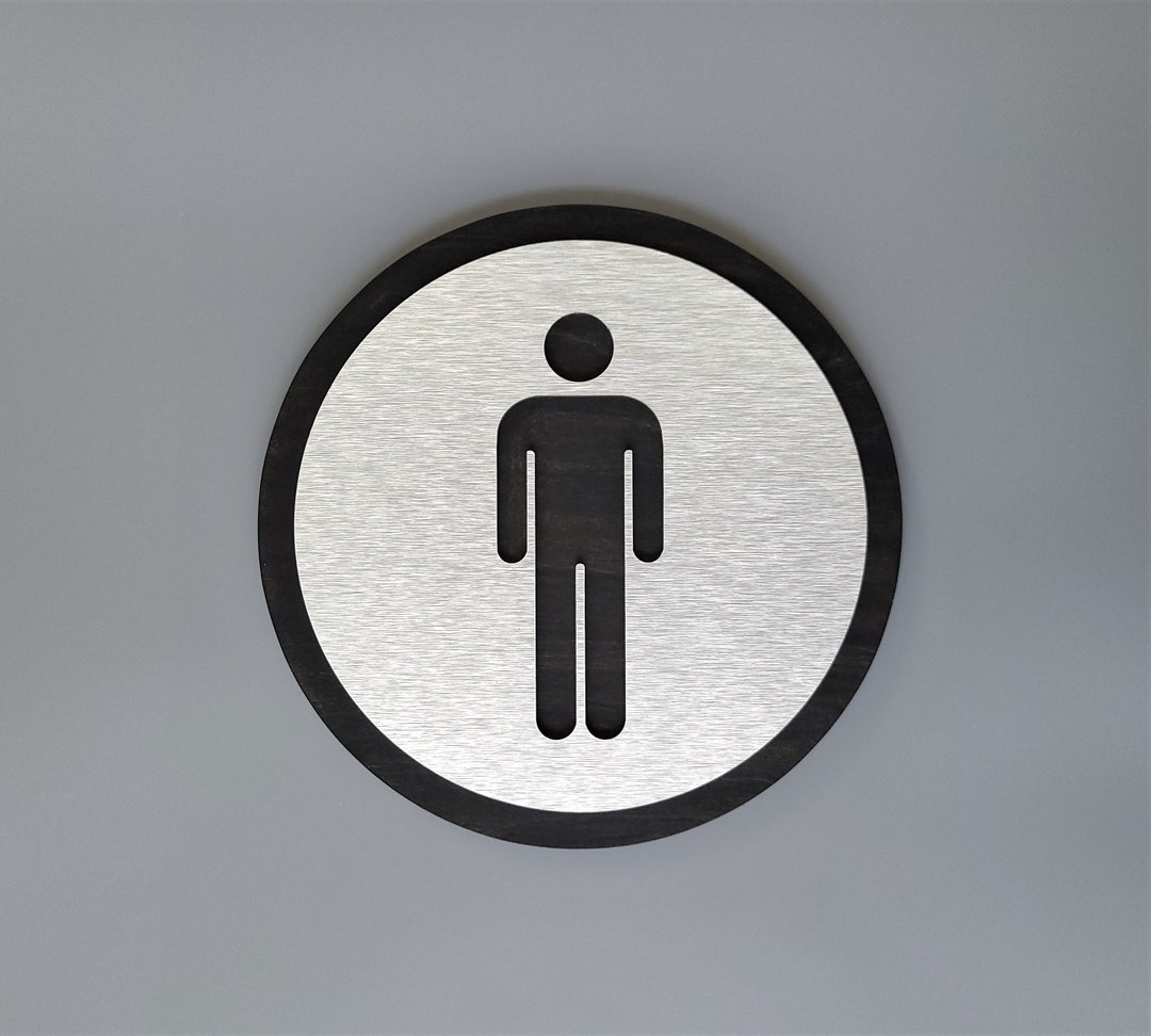 Male Bathroom Sign. Men's Restroom Sign. Men's Toilet. Office ...