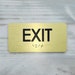 ADA Compliant Exit Sign With Grade 2 Braille and Tactile Text. ADA Exit ...