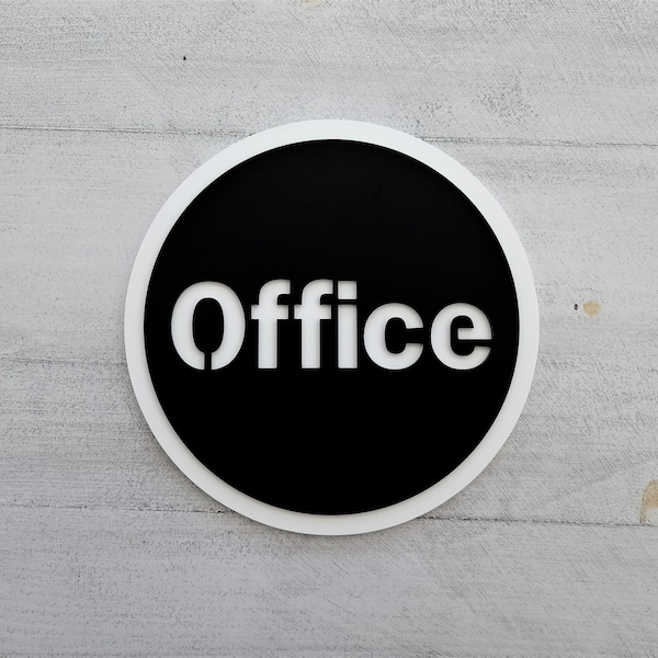 Hanging Office Sign - Etsy