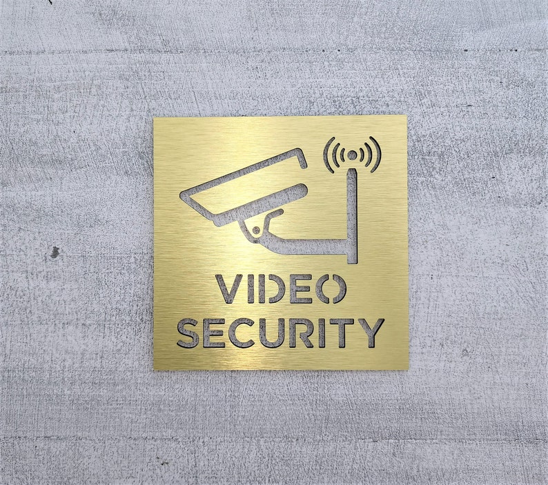 Video Surveillance Sign. Video Security. Security Cameras in Use Sign ...