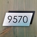 Modern Room Numbers. Door Number Plaque. Apartment Number. - Etsy