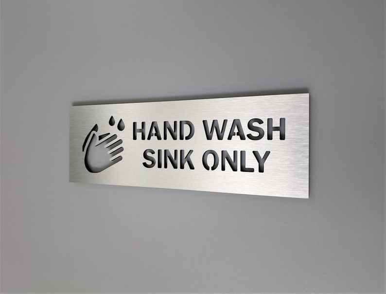 Hand Wash Sink Only Sign. Hand Washing Signs. Handwashing Only Sink ...