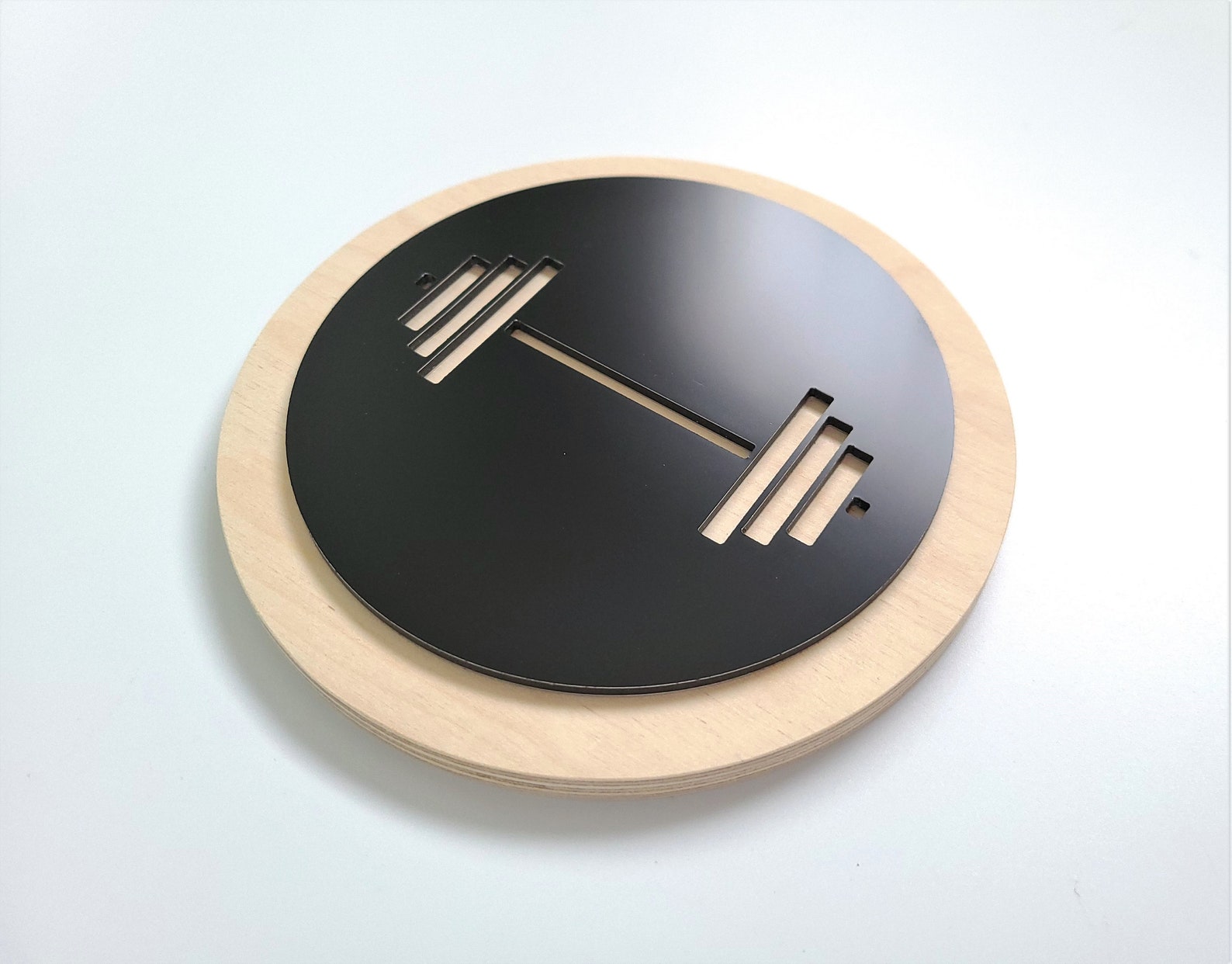 GYM Sign With Dumbbell. Barbell Sign. Fitness Center Signs. Training ...