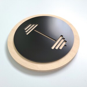 GYM Sign With Dumbbell. Barbell Sign. Fitness Center Signs. Training ...