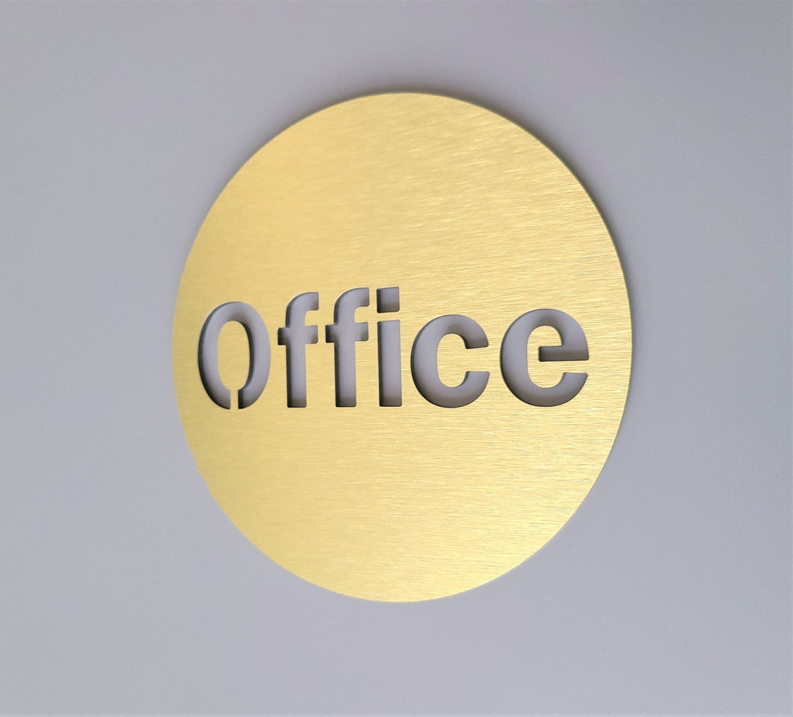 Aluminum Office Sign. Business Office Sign. Modern Door Signs. - Etsy