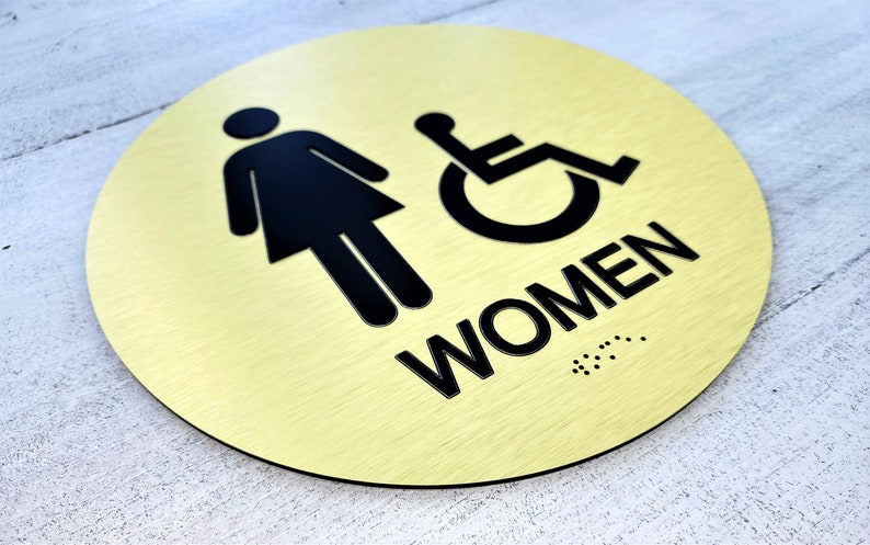 ADA Women Restroom Sign. Handicap Accessible Women's - Etsy