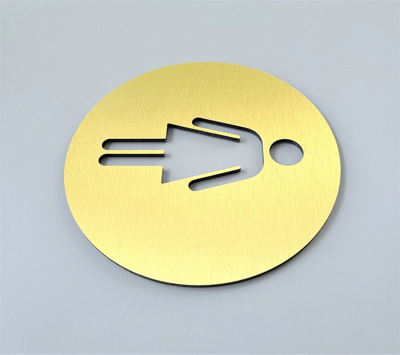 Female Restroom Door Sign. Metal Bathroom Sign. Women's - Etsy