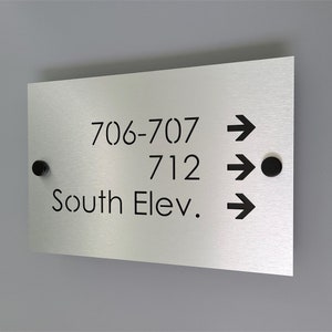 Custom Directional Sign. Hotel Room Directional Signs. Wayfinding Signs ...