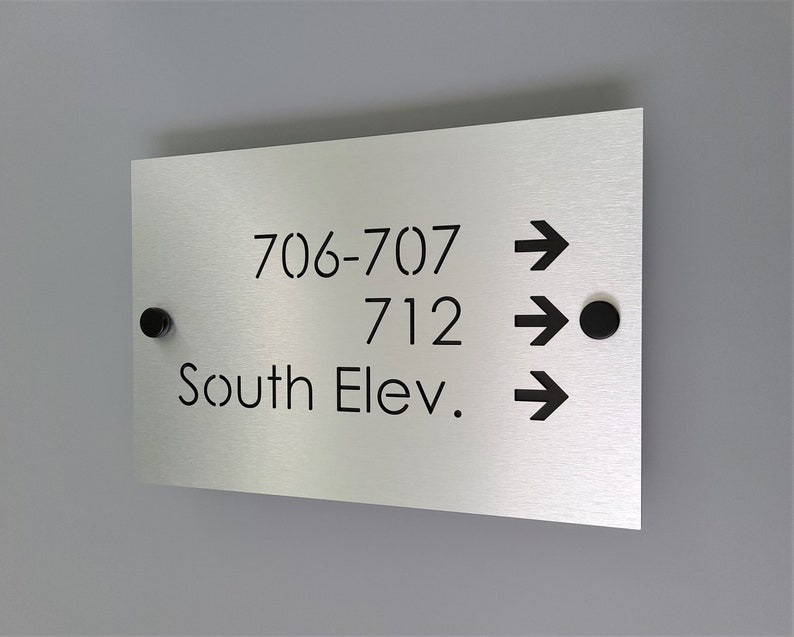 Custom Directional Sign. Hotel Room Directional Signs. Wayfinding Signs ...