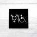 Handicap Accessible Gender-neutral Bathroom Sign. Gender Neutral Symbol ...