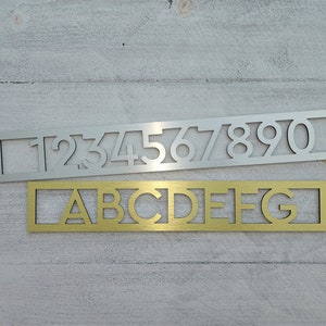 Custom Door Number Plaque. Modern Apartment Numbers. Hotel Room Number ...