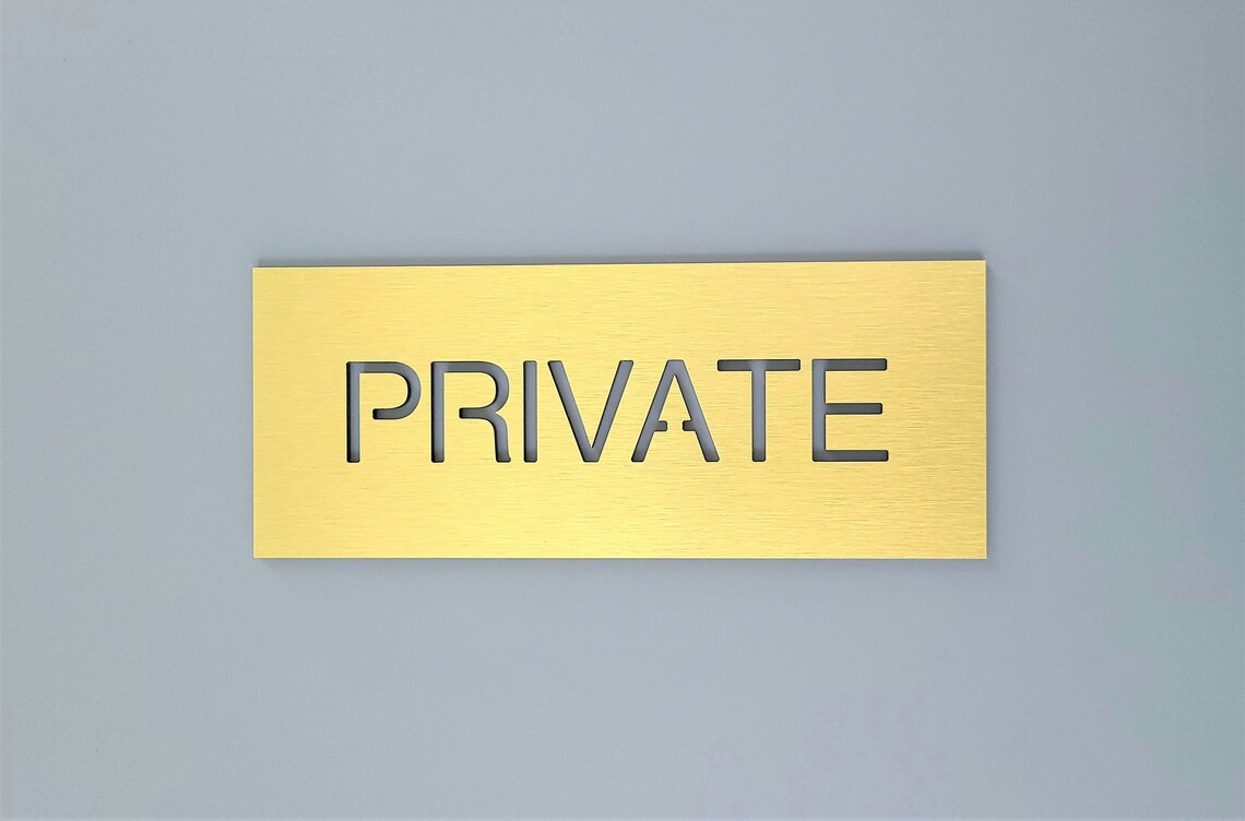 Private Sign for Office Doors. Do Not Enter Sign. Private Entry Signage ...