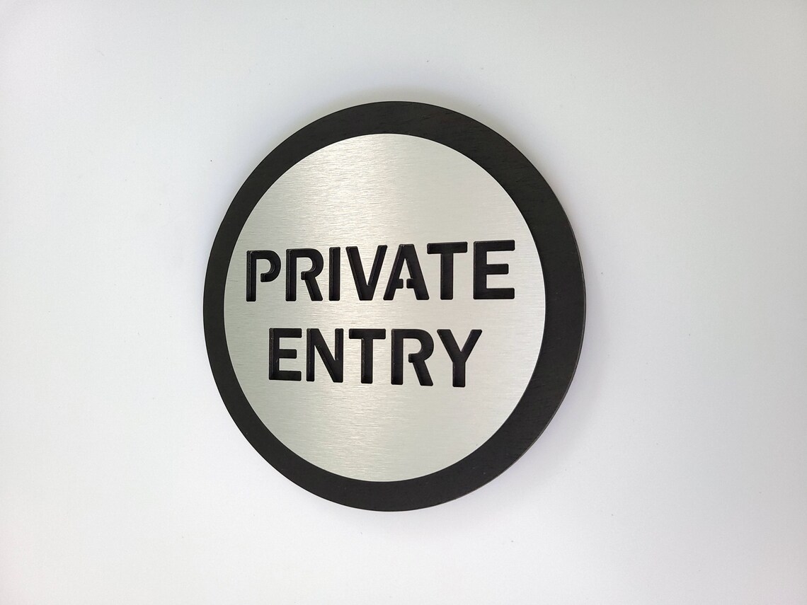 Private Entry Sign. Private Sign. Staff Only. Employees Only. | Etsy