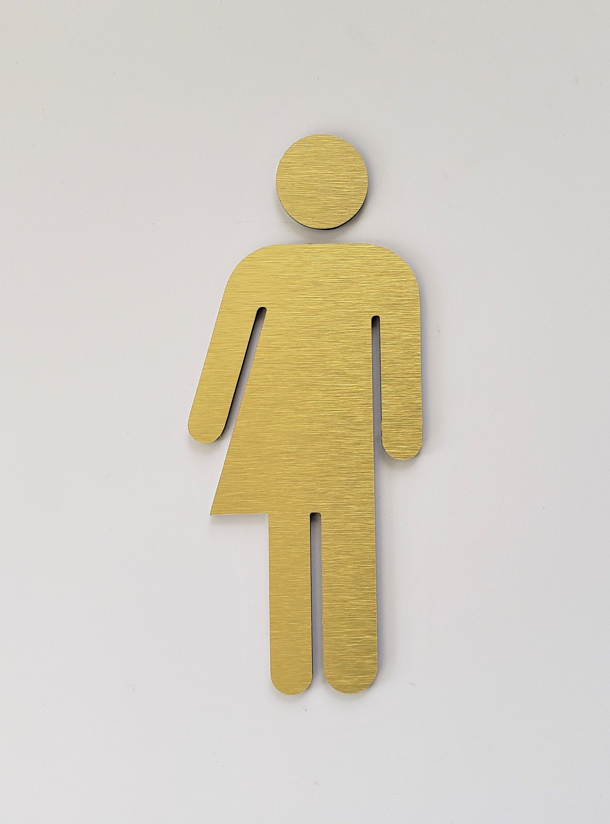 Gender neutral bathroom figures set of 2. All gender | Etsy