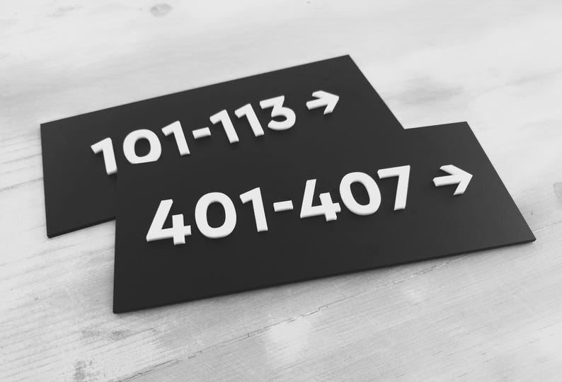 Custom Directional Sign | Personalized Arrow Wayfinding Sign for Office ...