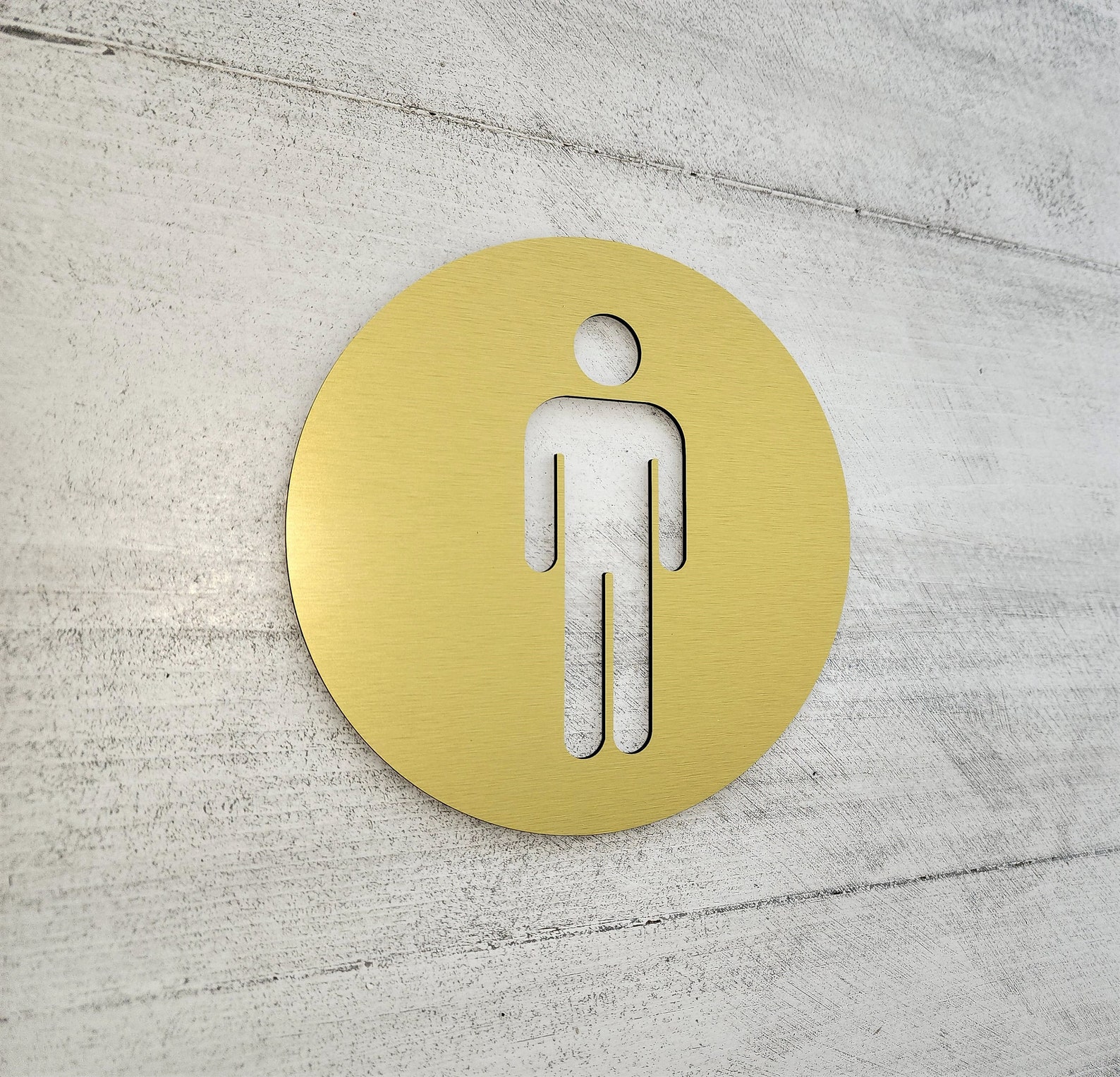 Male Bathroom Sign. Metal Restroom Door Sign. Men's - Etsy