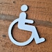 Metal Handicap Figure. Handicap Symbol. Bathroom Door Sign. Fitting ...