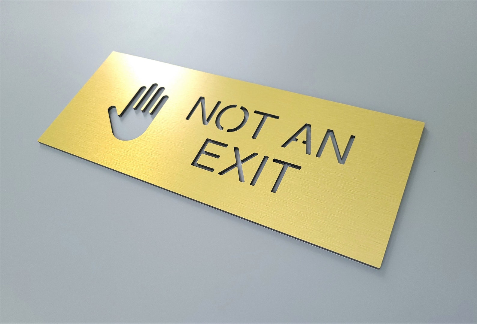 Not an Exit Sign. Stop Do Not Exit Sign. No Exit Door Signs. Business ...