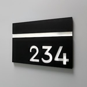 Modern Apartment Number Signs. Acrylic Hotel Room Numbers. Custom Door ...