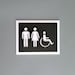 Accessible Restroom Signs. Handicap Accessible Bathroom Signage. All ...