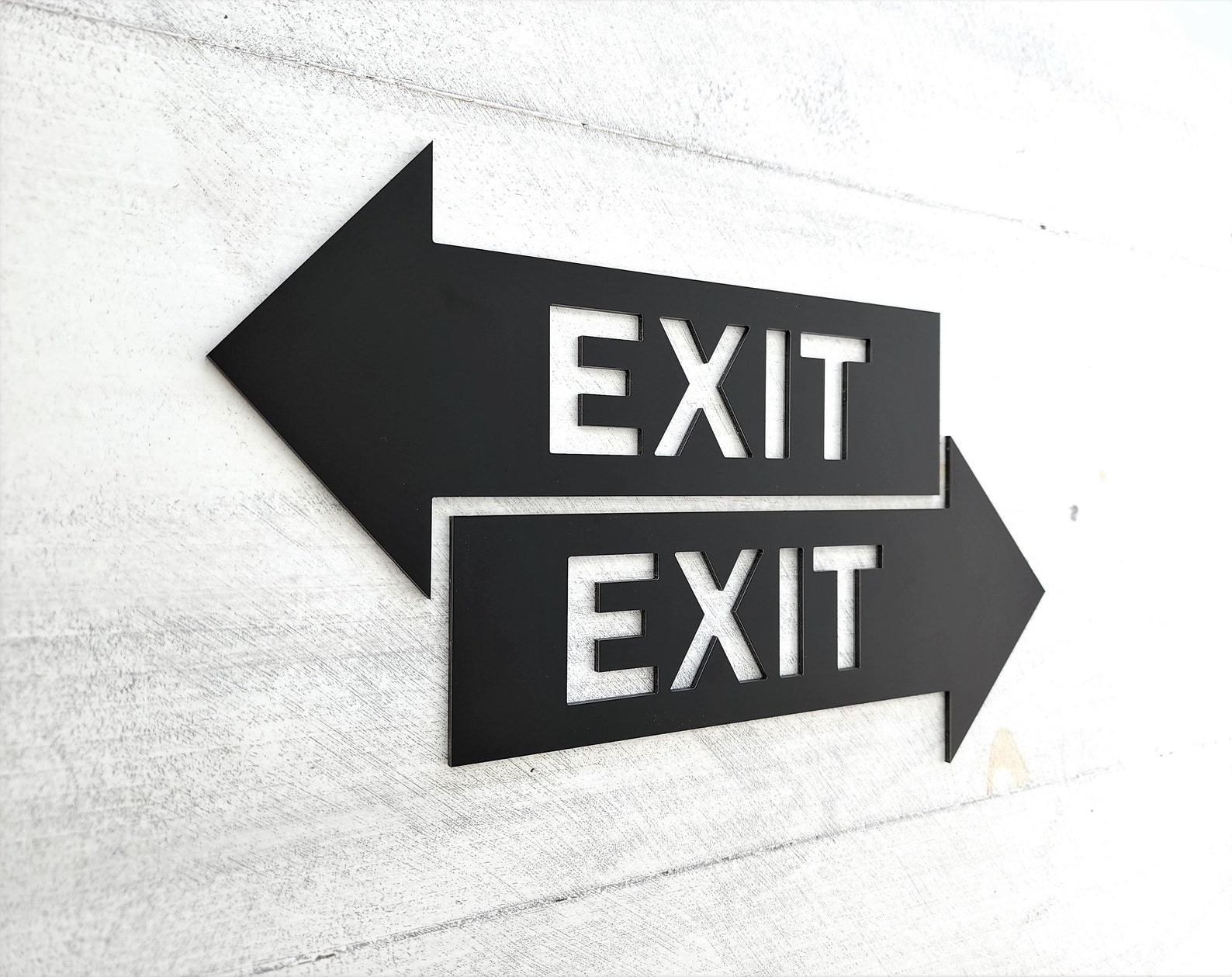 Directional Exit Sign. Exit Sign With Arrow. Arrow Signs. - Etsy