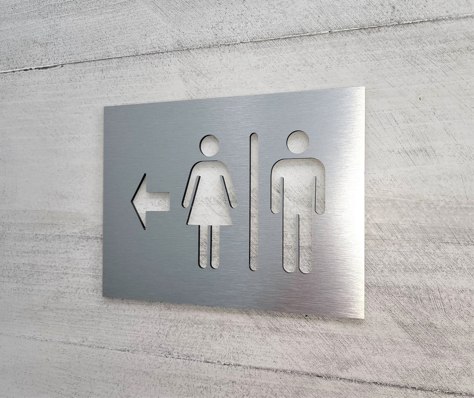 Restroom Directional Signs. Bathroom Signs With Arrows. Arrow - Etsy