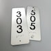 Custom Vertical ADA Room Number Signs. Tactile Grade 2 Braille Door ...