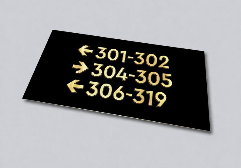 Custom Directional Sign | Personalized Arrow Wayfinding Sign for Office ...